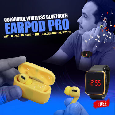 Colourful Earpod Pro with Digital Watch - Pick Any 1 – EasyEtail
